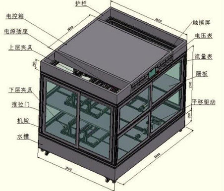 HJ0612 Appliance Test Equipment , Electric Iron Steam Endurance Testing Machine